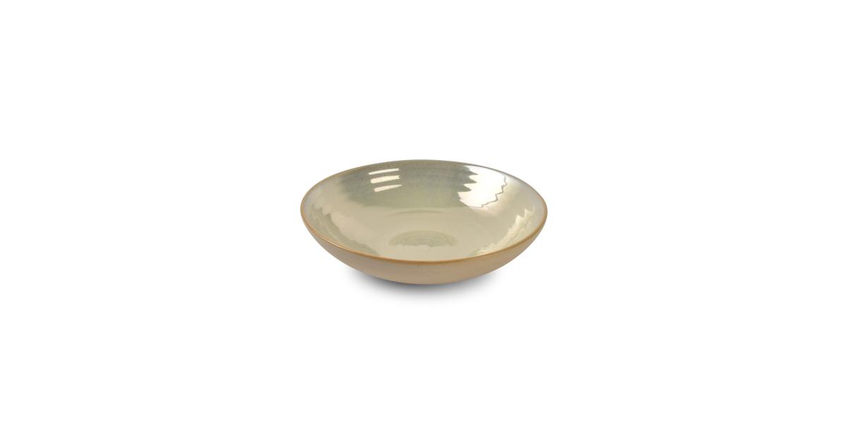 Diep bord 18xH5cm pearl Ostra | J. van Doorn B.V.